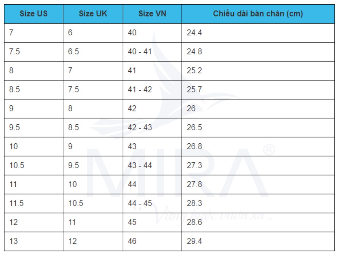 Hướng Dẫn Chọn Size Giày Chuẩn Phù Hợp Với Mọi Đôi Chân 2022